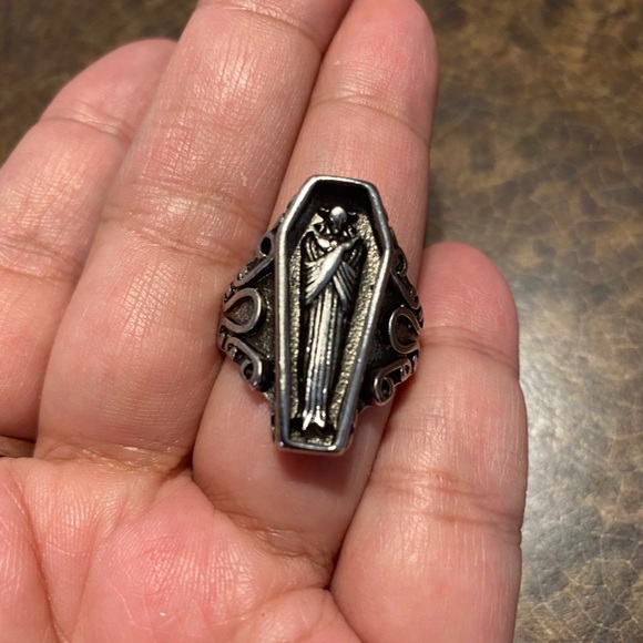 Jewelry | Ring Vampire Coffin Open Casket Grave Goth Emo Vintage Style ...